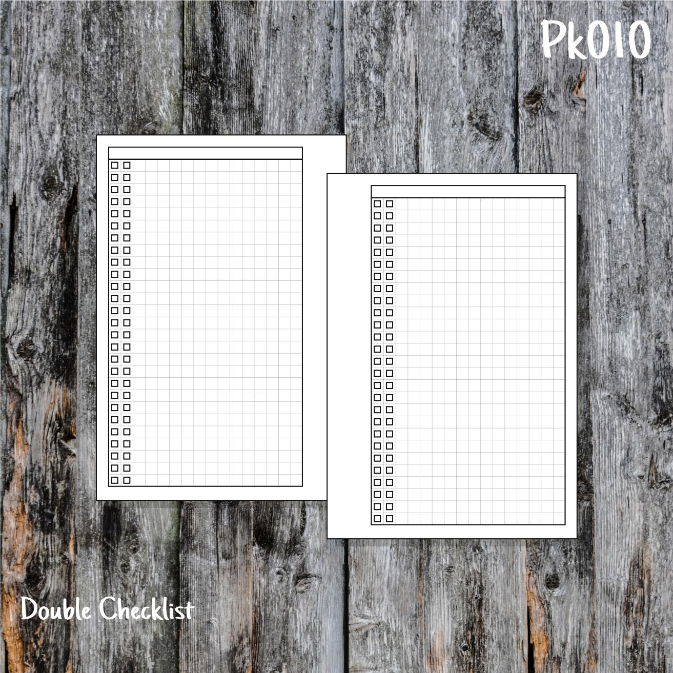 010: Double Checklist - GanchiPlans