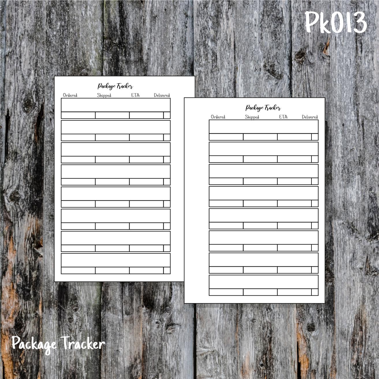013: Package Tracker - GanchiPlans