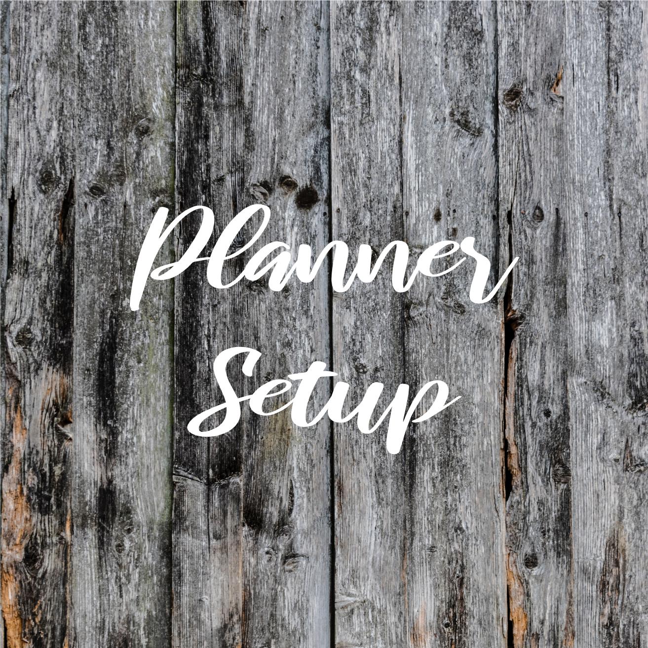 Planner Setup Archives - GanchiPlans